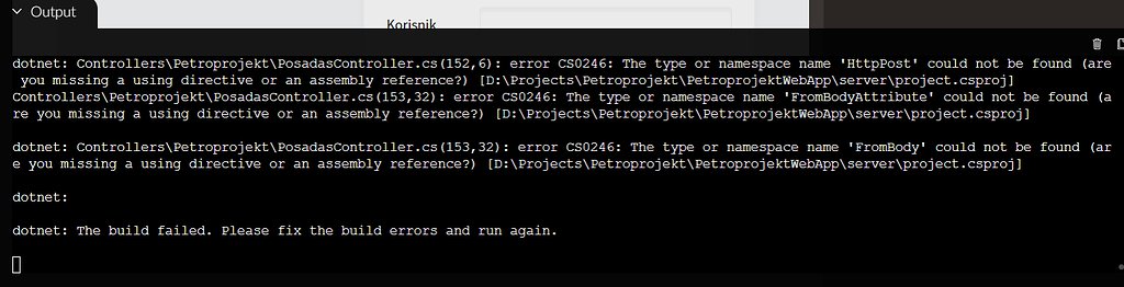 Error CS0246 - Radzen