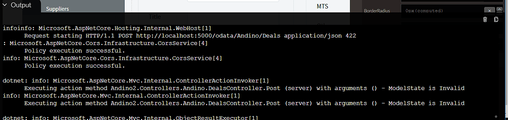 Problem submitting a new form - Angular - Radzen