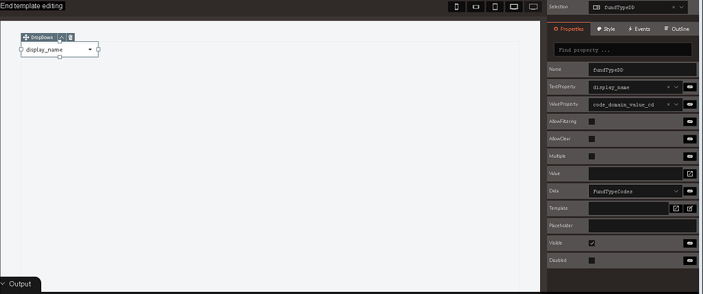 Dropdown in DataGrid - Radzen