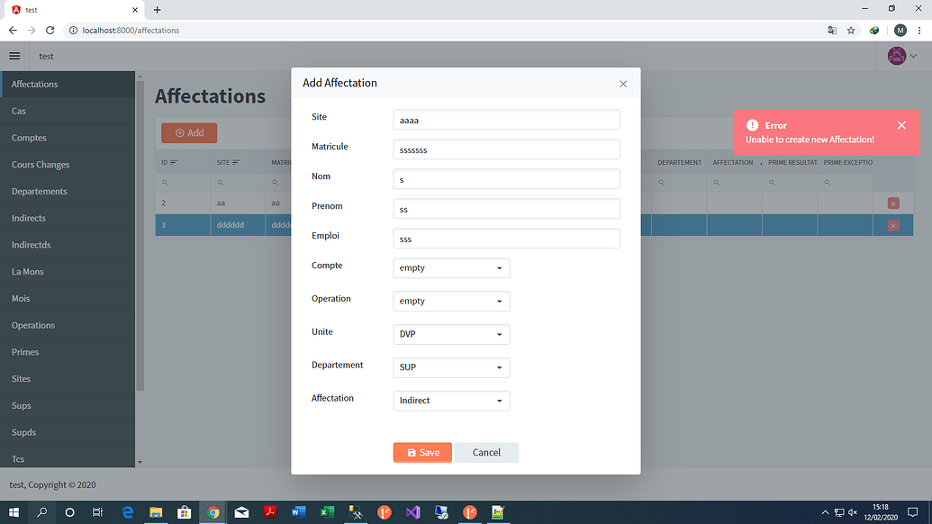 Problem When Inserting Data From The Form To The Database Angular Radzen
