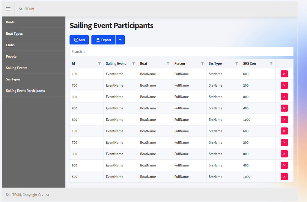 Add columns in a CRUD page - Blazor Server - Radzen