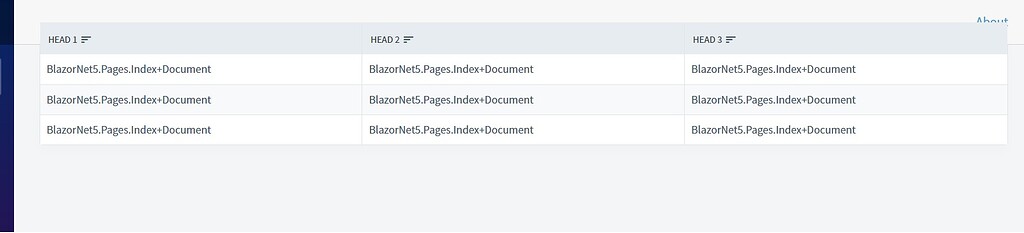 DataGrid Header overlap - Blazor Server - Radzen