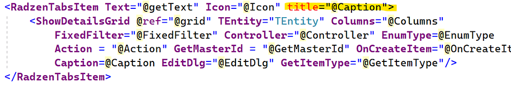 ToolTip to RadzenTabsItem Icon? - Radzen.Blazor Components - Radzen