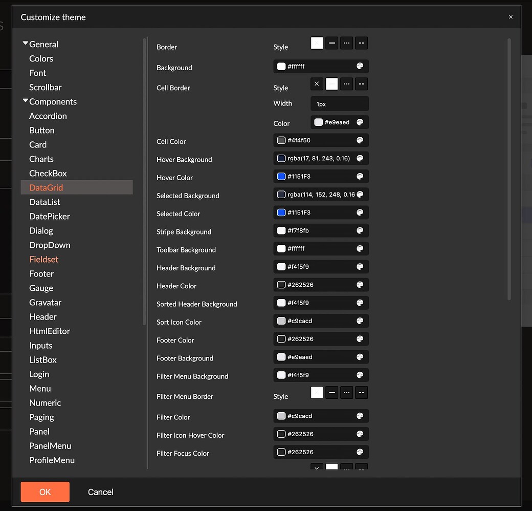 Easiest way to create and maintain a custom theme? - Radzen.Blazor ...