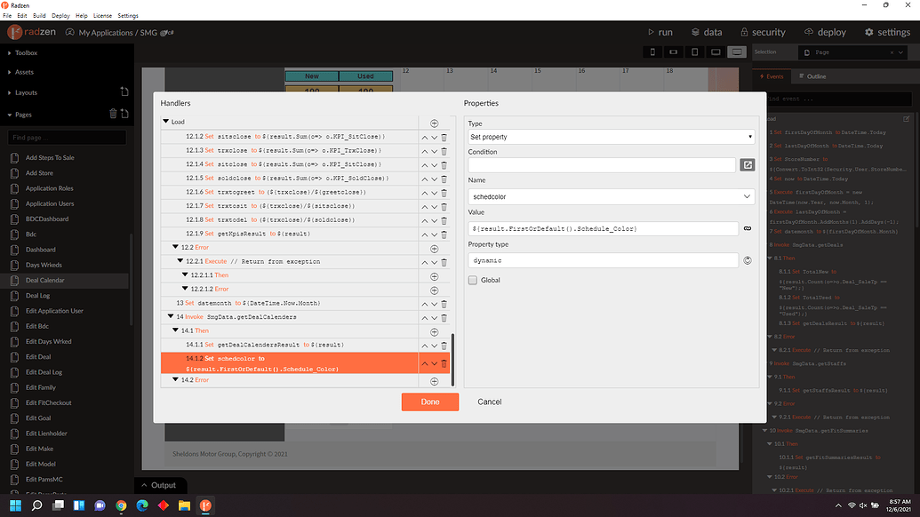 Change datagrid row color using value in a cell - Blazor Server - Radzen