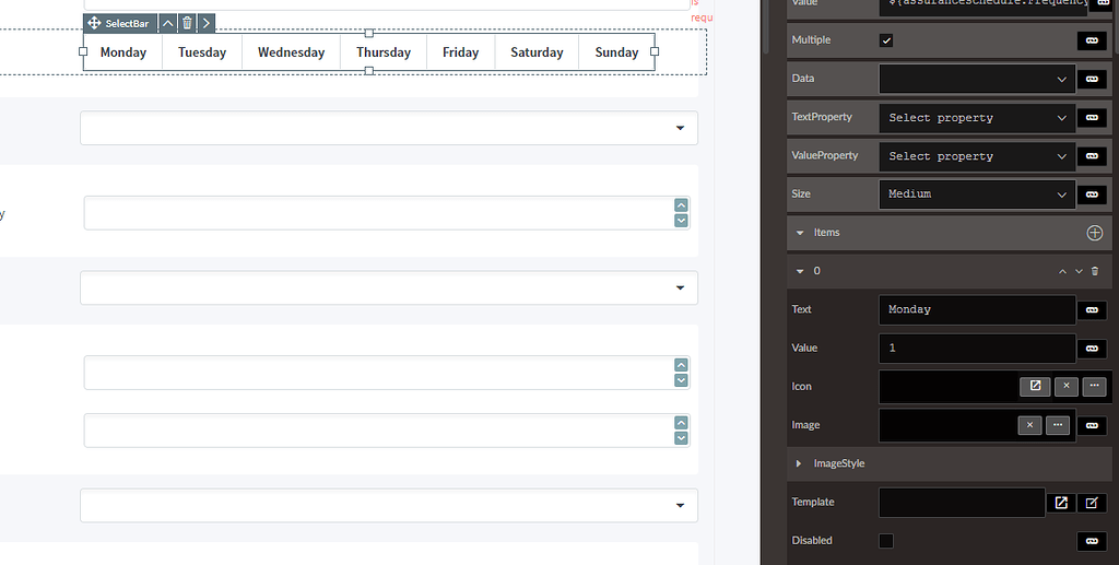 How to do text / text in a Select Bar? - Blazor Server - Radzen