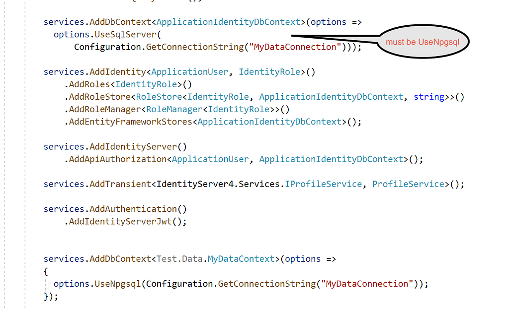 Blazor Client-Side Security bug with Postgres data provider - Blazor Server - Radzen