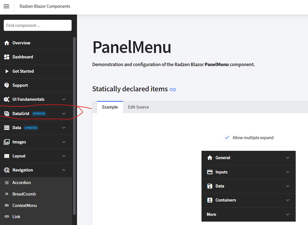 Adding a RadzenBadge to MenuItem - Radzen.Blazor Components - Radzen