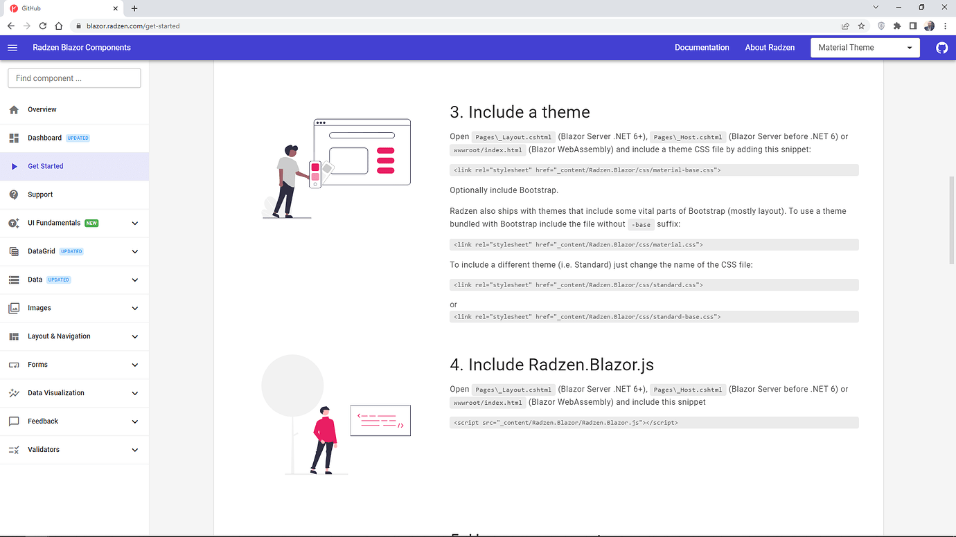 Rendering component - Radzen.Blazor Components - Radzen