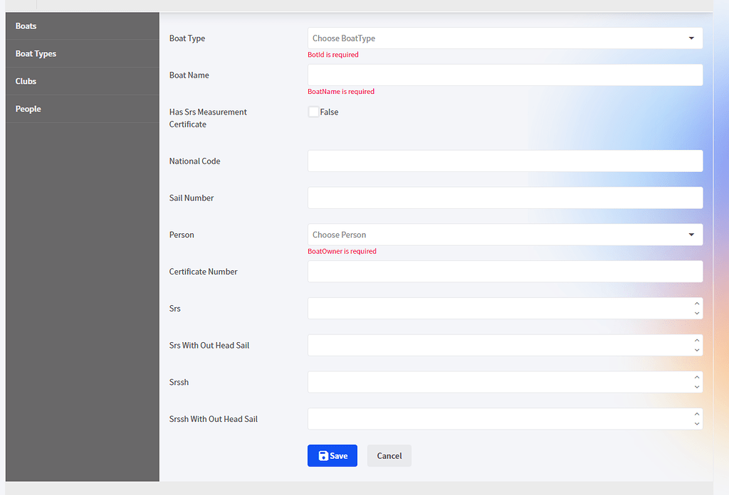 Save in a CRUD form - Blazor Server - Radzen
