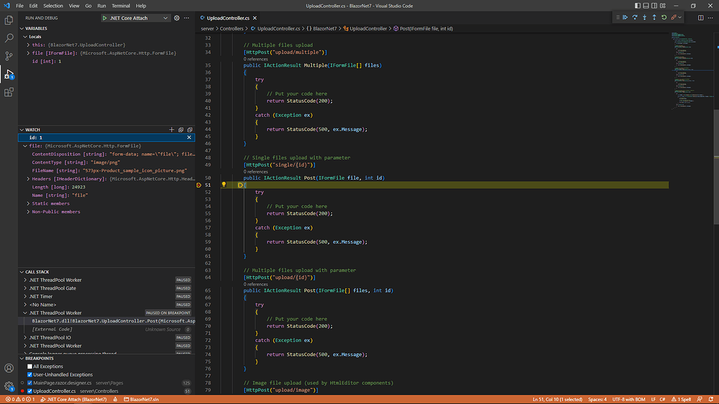 File upload with additional parameter - Radzen.Blazor Components - Radzen