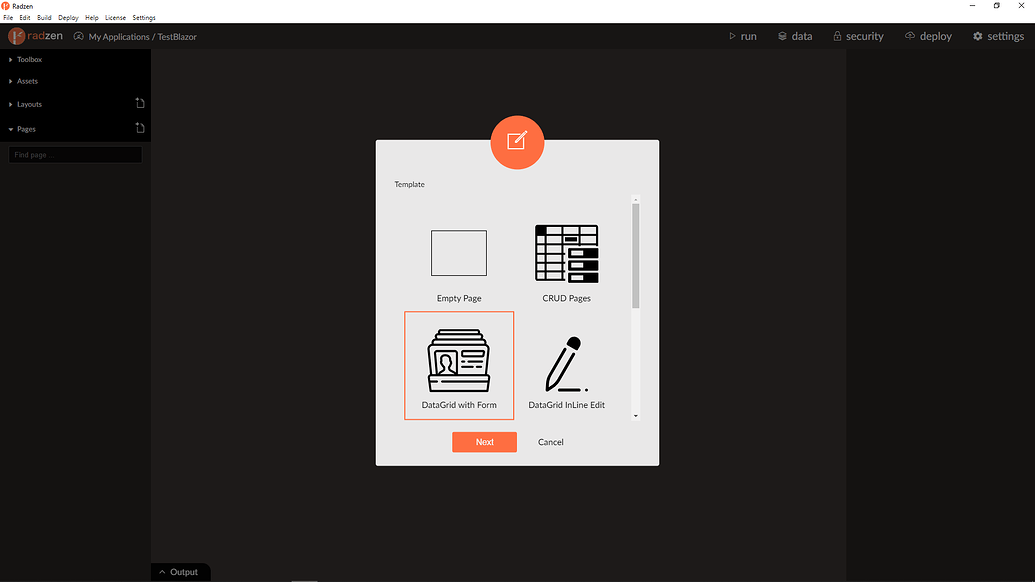How to get the selected row Id or some column-value from RadzenGrid? - Blazor Server - Radzen