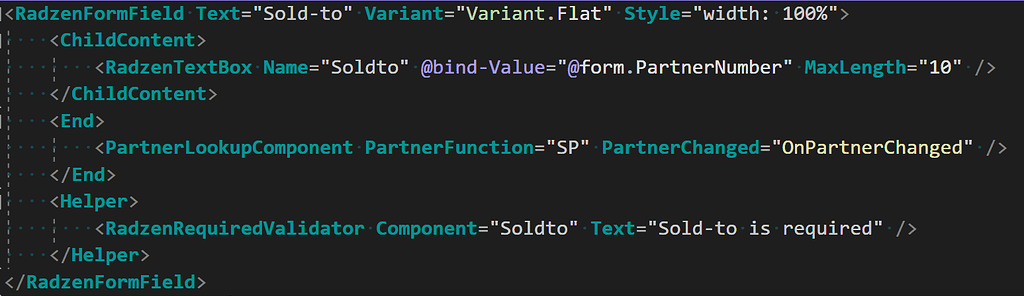 RadzenFormField Centering Components Within End Tags - Blazor Server - Radzen