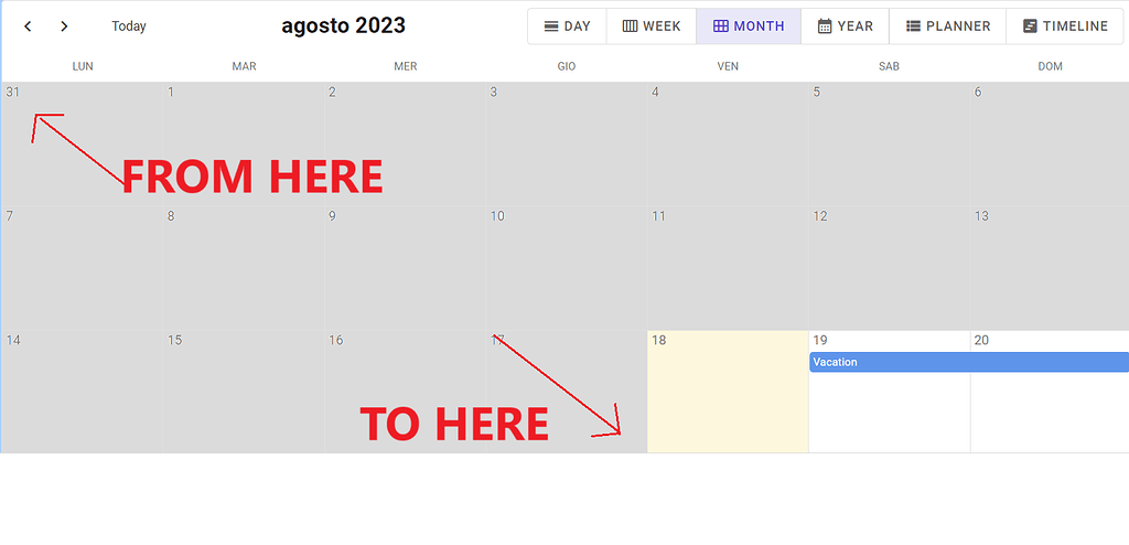 Scheduler - Disable date slot less than today - Radzen.Blazor ...