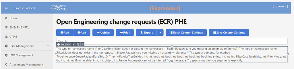 FilterCaseSensivity does not exist in the namespace __Blazor.Radzen - Blazor Server - Radzen