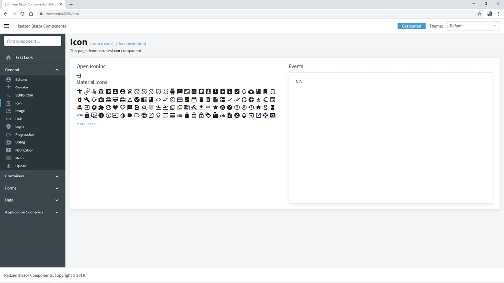 List of icons for Radzen Blazor controls - Blazor Server - Radzen List of icons for Radzen Blazor controls - Blazor Server - Radzen