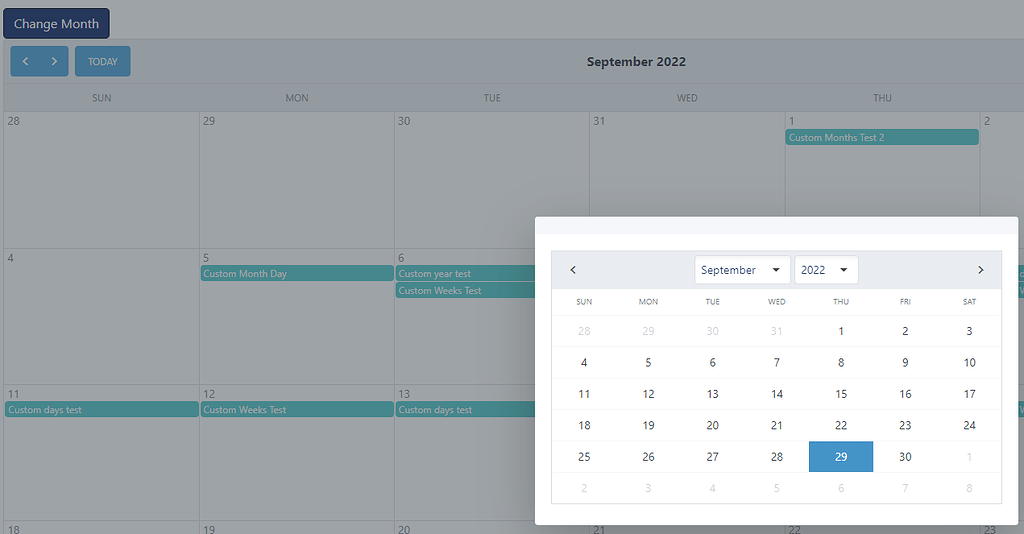 Ability to make Month Name in Scheduler clickable - Radzen.Blazor ...