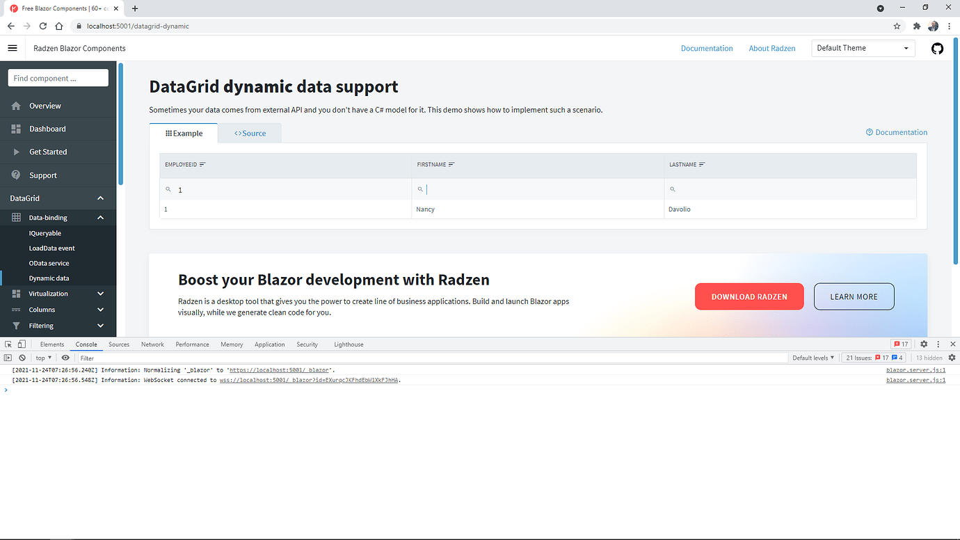 Radzen data grid for generic data types - Radzen.Blazor Components - Radzen