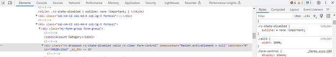 How can I remove disabled dropdown rounded colour? - Radzen.Blazor Components - Radzen