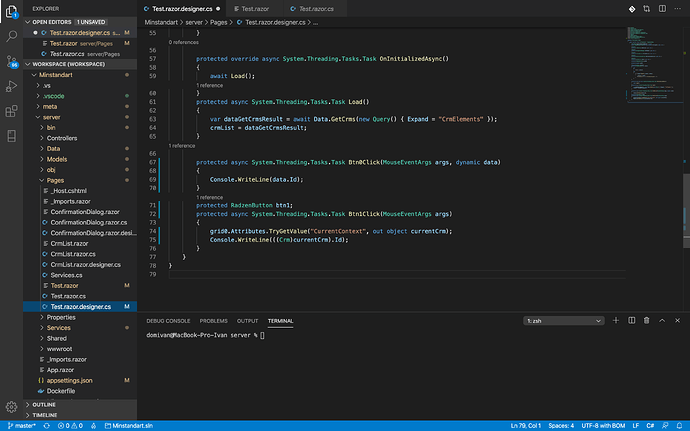 Getting parent context in child DataGrid - Radzen Studio (Blazor Server ...