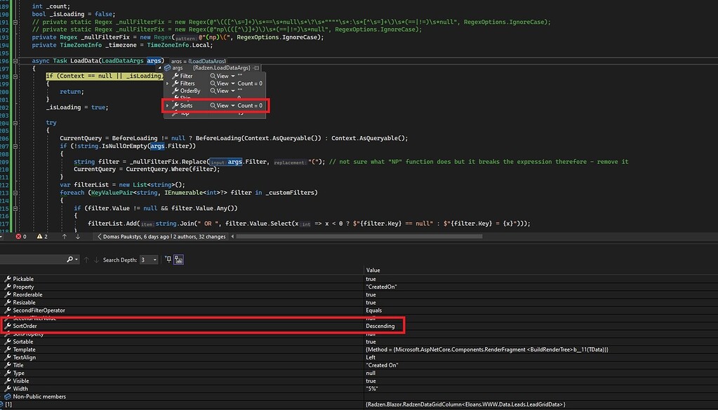 DataGrid column default sort order doesn't work with LoadData - Radzen ... DataGrid column default sort order doesn't work with LoadData - Radzen ...
