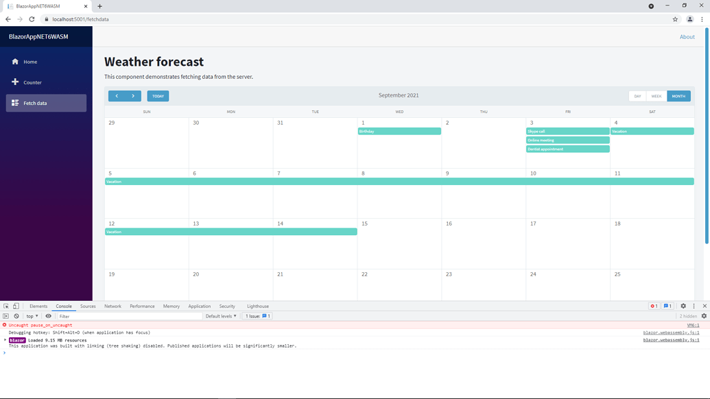 Net 6 7 Scheduler Unhandled Exception Rendering Component The Type Initializer For System