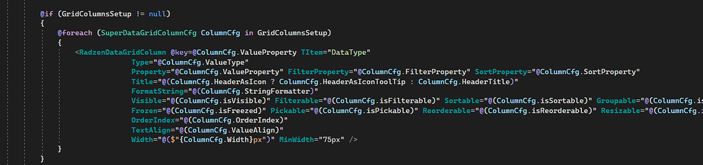 RadzenDataGridColumn Pickable change dosnt update UI - Radzen.Blazor Components - Radzen