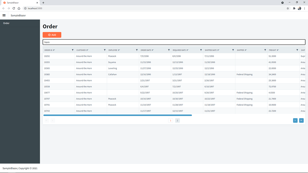 How to filter on expanded tables - Radzen Studio (Blazor Server) - Radzen