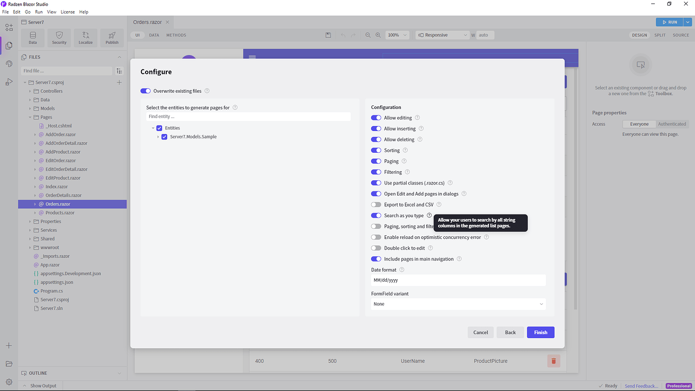 Unified Global Search box in Grid - Radzen.Blazor Components - Radzen
