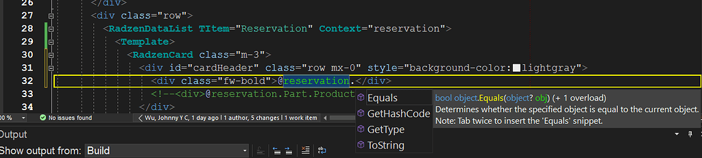 Possible "Context" recognition issues with the VS2022 - Radzen.Blazor Components - Radzen
