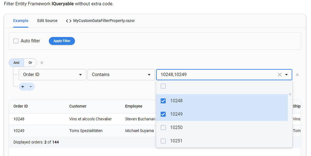DataFilter - Auto property being ignored for certain operator types ...
