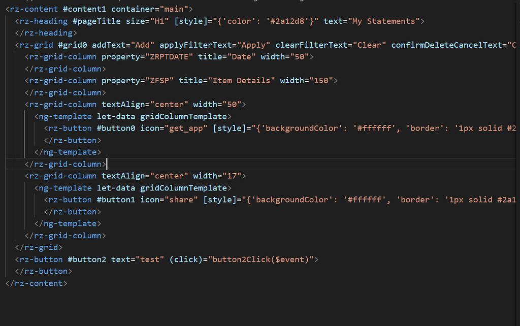 Angular show 2 data in one column - Angular - Radzen