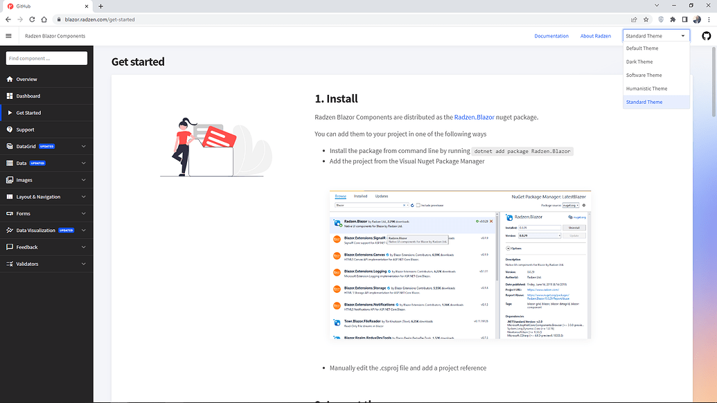 Blazor Server - Change Theme Dynamically - Blazor Server - Radzen