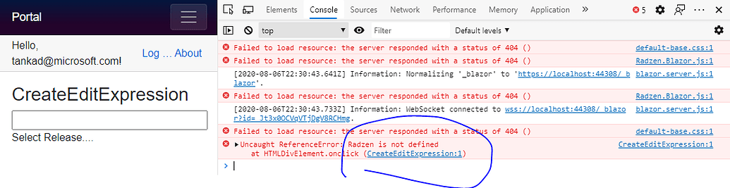 Page can't load any Radzen Blazor components - Blazor Server - Radzen