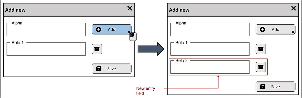 Adding fields inside a Template Form dynamically - Radzen.Blazor Components - Radzen
