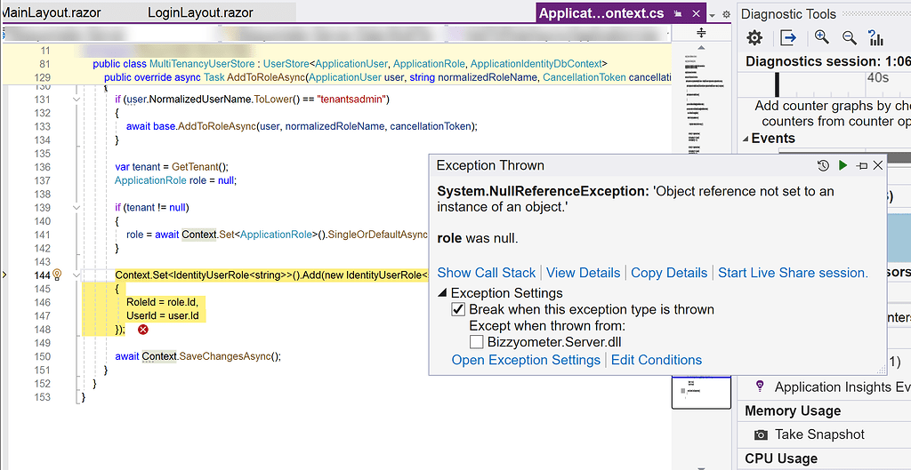 Error when trying to add a new user - Radzen.Blazor Components - Radzen