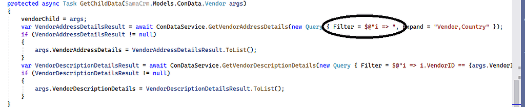 Bug in code generated by hierarchical datagrid - Radzen Blazor Studio - Radzen