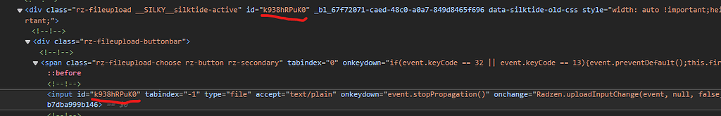 Duplicate id in the generated html - Radzen.Blazor Components - Radzen
