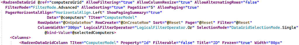 RadzenDataGrid problem in all components - Radzen.Blazor Components - Radzen