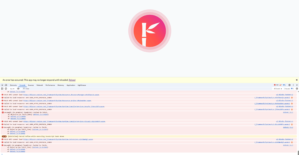 Demos page - Site Feedback - Radzen