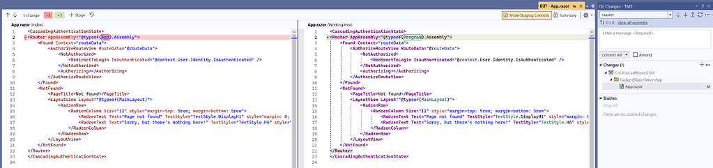 App.razor explanation - Radzen Blazor Studio - Radzen