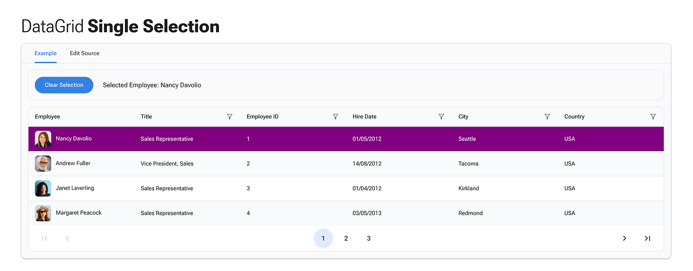 How to select row in DataGrid and change its color - Radzen.Blazor Components - Radzen