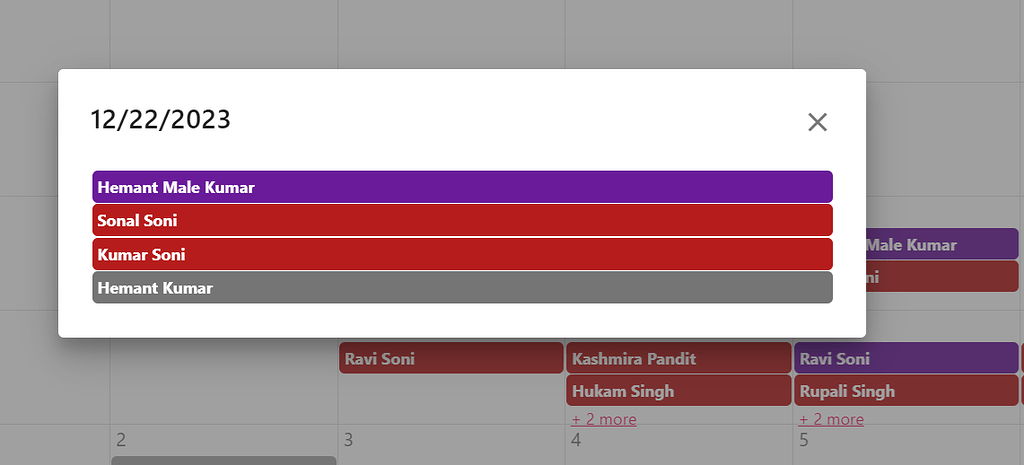 Date format for RadzenScheduler+ more popup dailog - Radzen.Blazor Components - Radzen