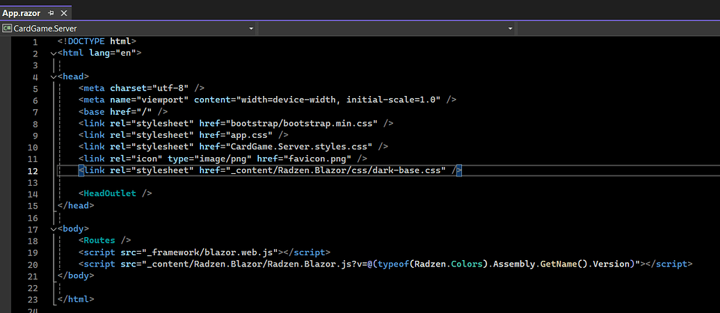 How to setup Dark theme with Dotnet 8 Blazor App? - Radzen.Blazor Components - Radzen