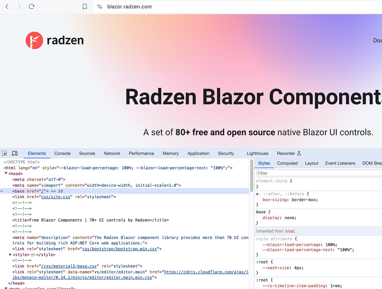 Errors when loading css and js files in my blazor app once I deploy it - Radzen Blazor Studio ...