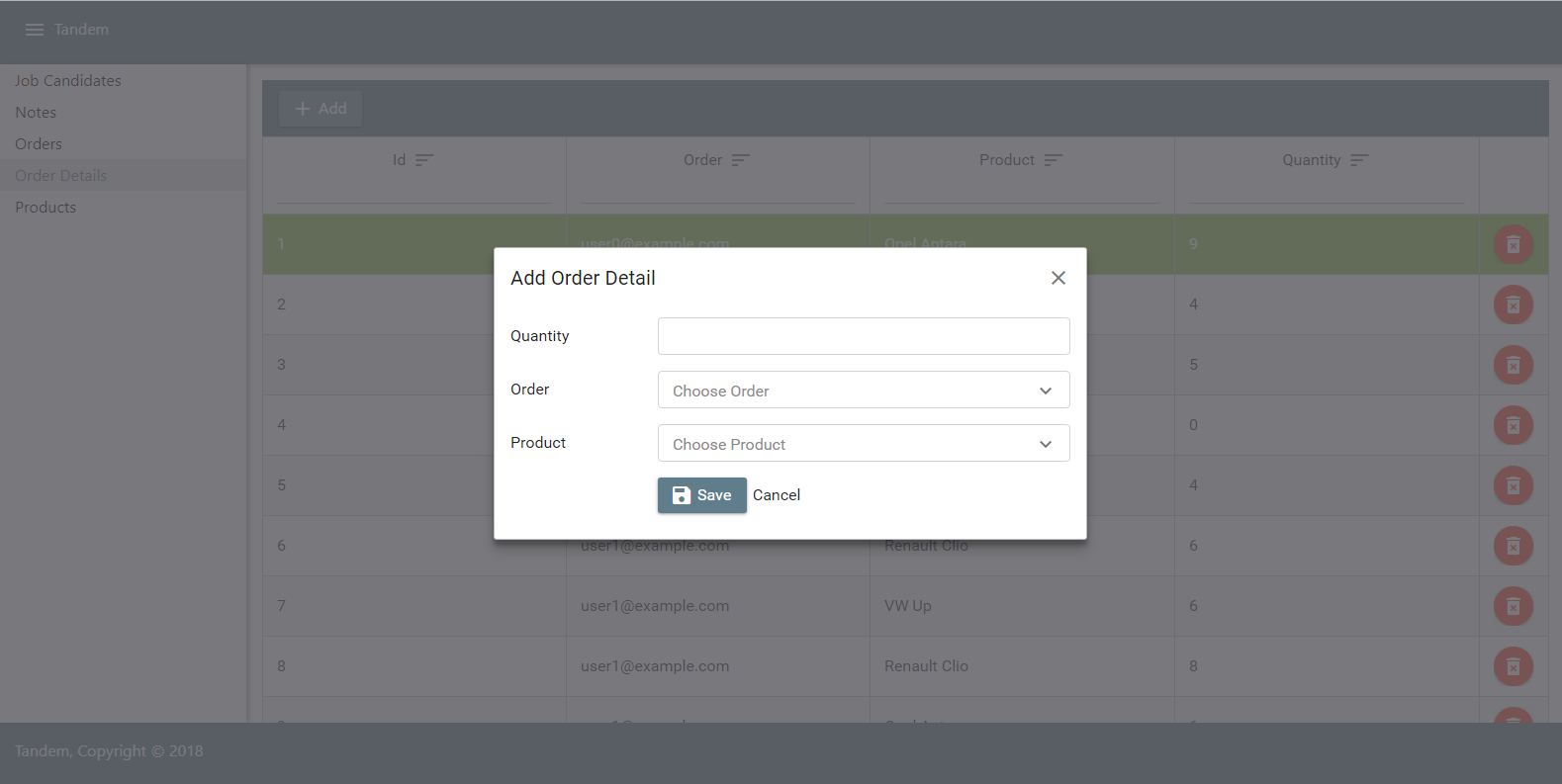 Automatic Page Generation - Open "Edit" and "Add" pages in dialogs - Angular - Radzen