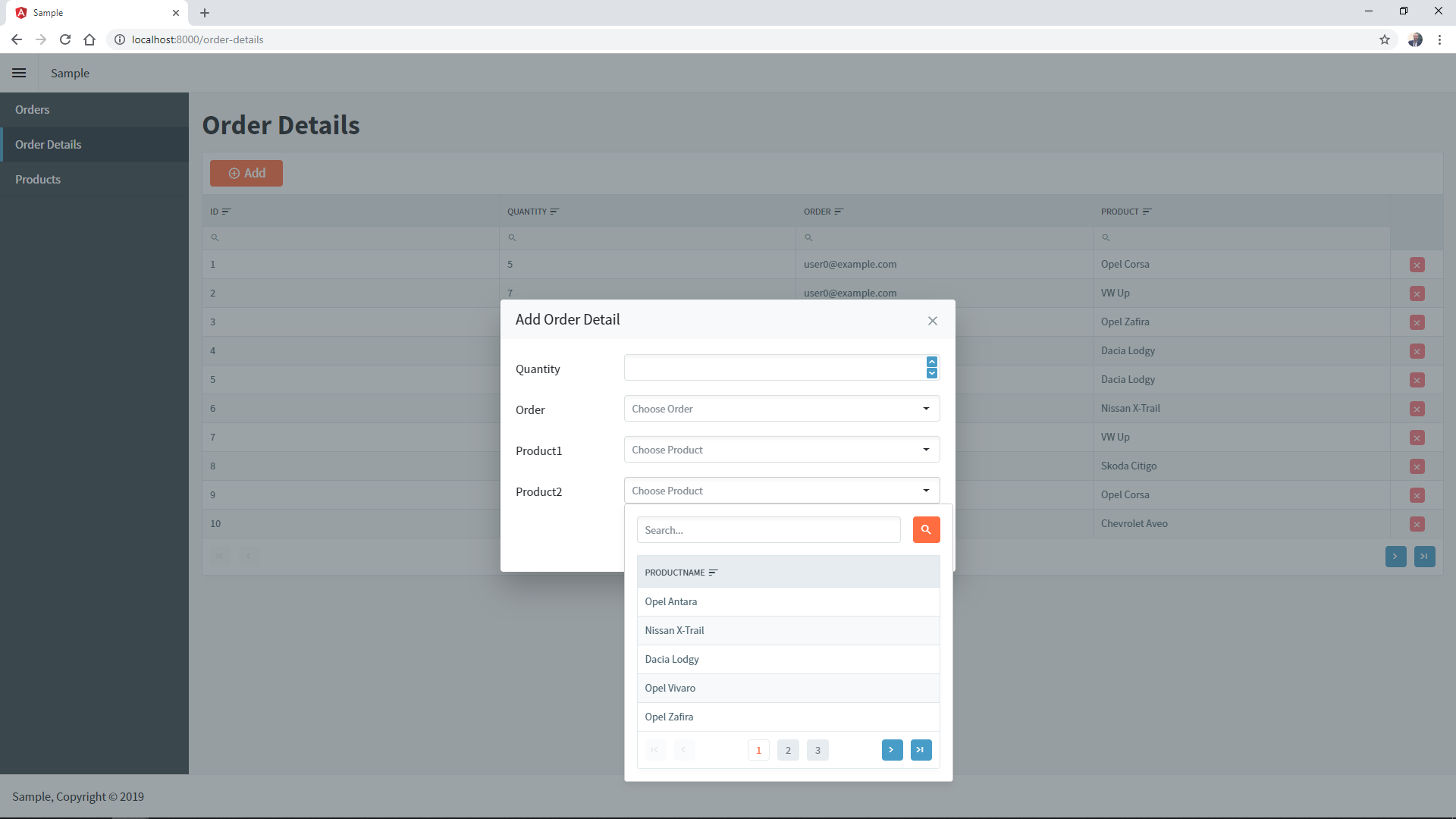 2 dropdownDatagrids influcene each other with filter settings - Angular - Radzen