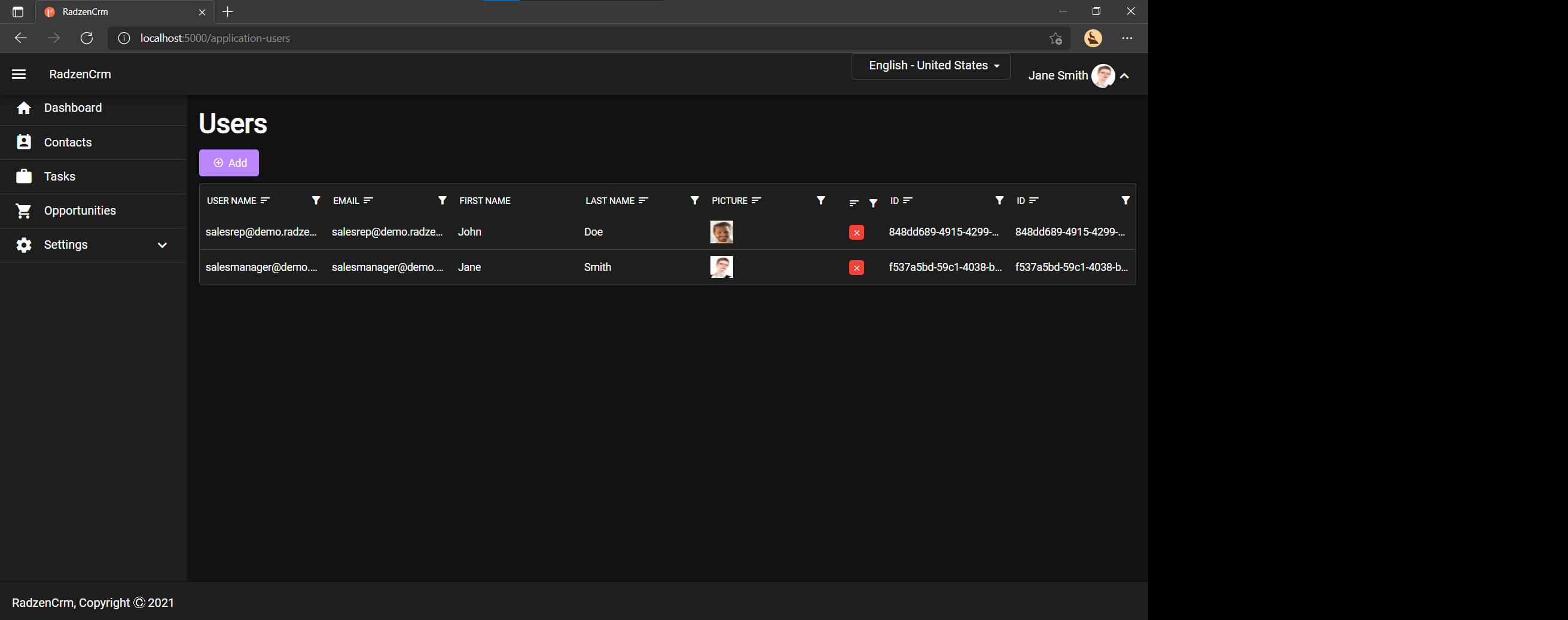 Duplicate columns with same property cannot display different titles - Blazor Server - Radzen