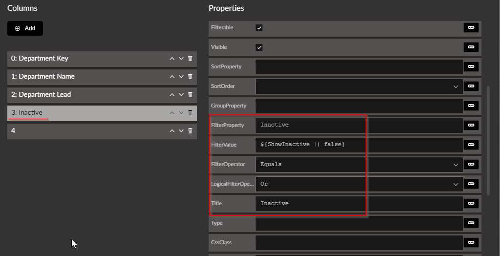 Boolean Switch Filter Value With Or Operator Blazor Server Radzen