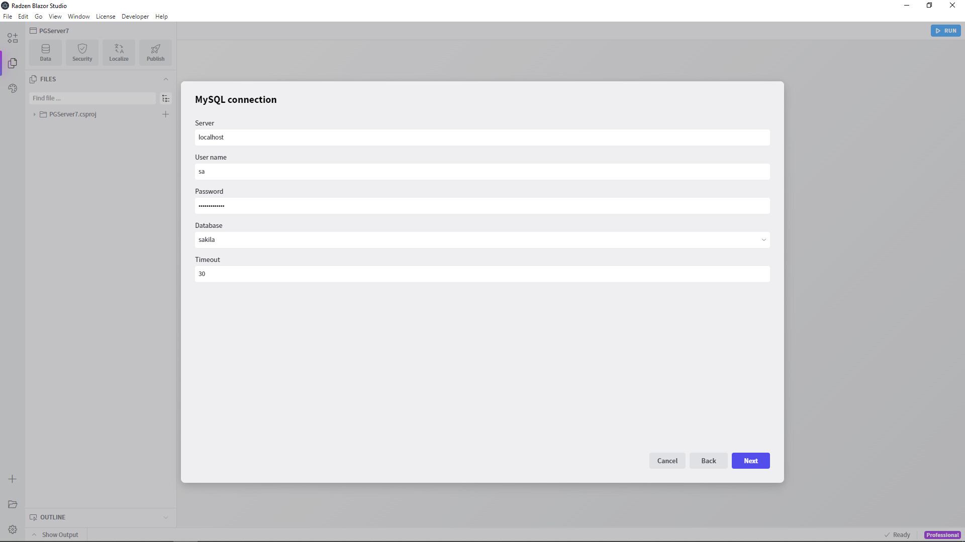 Mysql Timeout inferring schema after 30 seconds - Radzen Blazor Studio ... Mysql Timeout inferring schema after 30 seconds - Radzen Blazor Studio ...